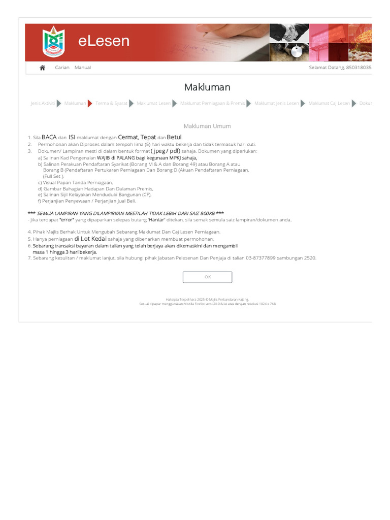 MPKJ - Pendaftaran Pejabat | PDF