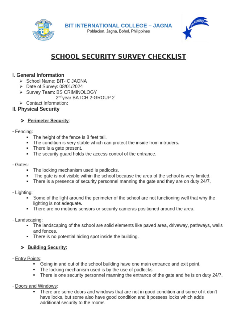 BIT International College Security Survey | PDF | Cyberbullying ...