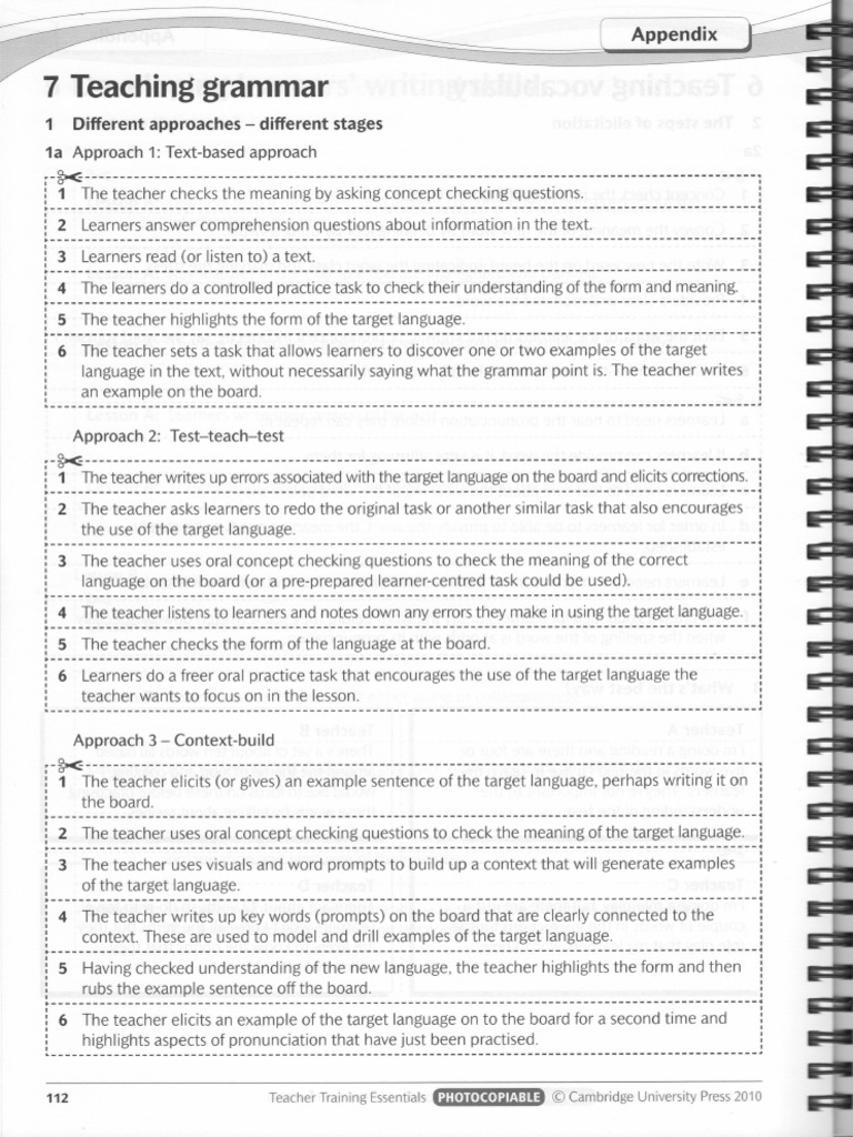 Teaching Grammar - 3 Frameworks | PDF