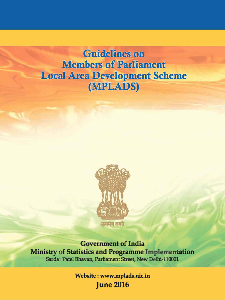 MPLADS Guidelines Update 2023 | PDF | Economy Of India | Governance