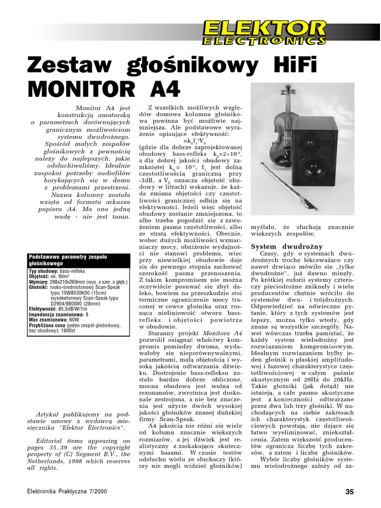 Zestawy Głośnikowe Hi-Fi | PDF