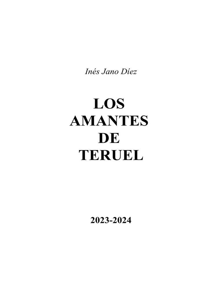 Los Amantes de Teruel | PDF