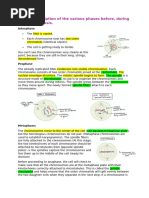 Mnemonics For Cycle Cell and Division | PDF