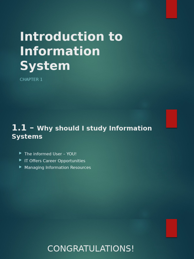 Introduction To Information System Chap 1 | PDF | Information System ...