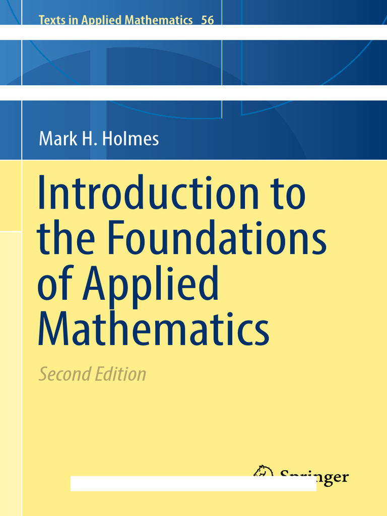 Foundations of Applied Mathematics | PDF | Mathematics | Calculus