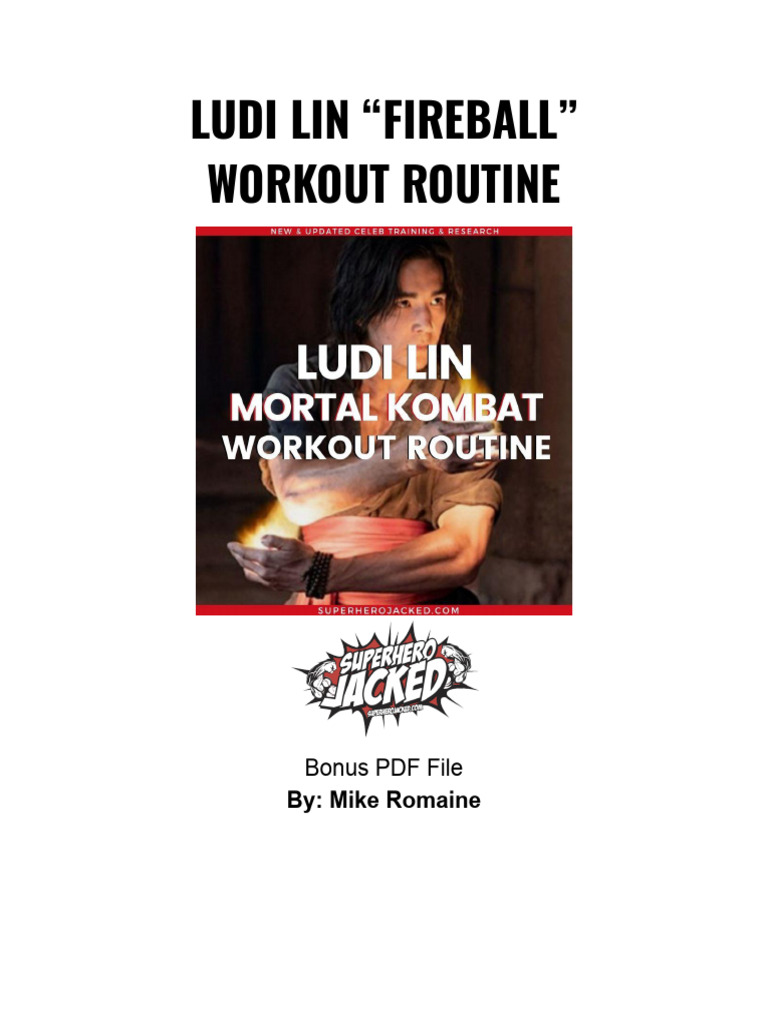 Ludi Lin Fireball Workout PDF | PDF
