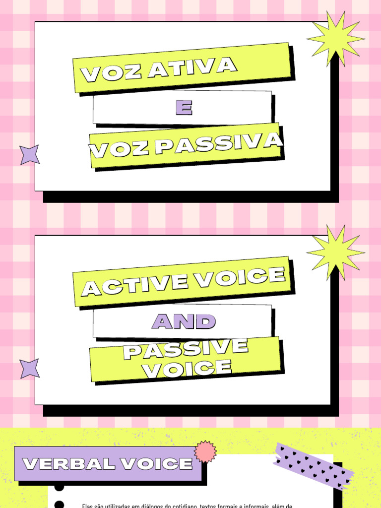 Voz Ativa e Passiva | PDF
