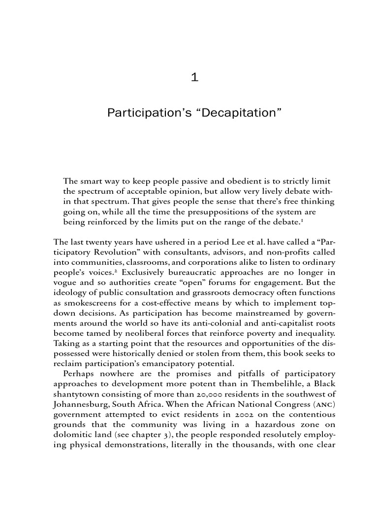 The Participation Paradox Between Bottom-Up and To... - (1 ...