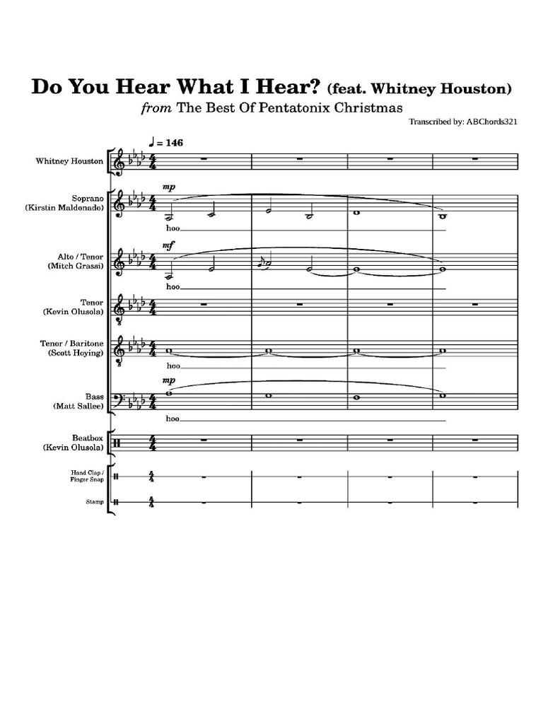 Do You Hear What I Hear - PTX | PDF