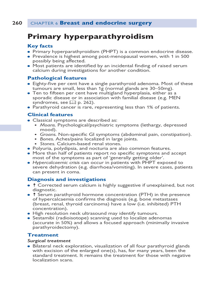 Primary Hyperparathyroidism Overview | PDF | Endocrine | Endocrinology