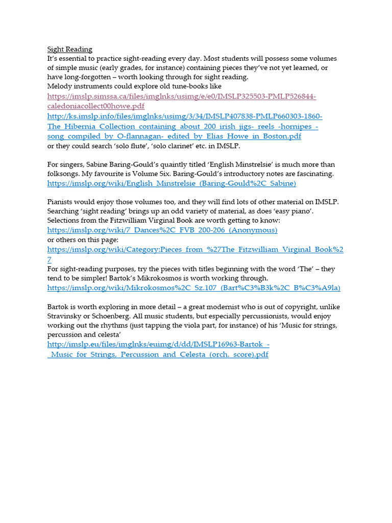Sight Reading | PDF