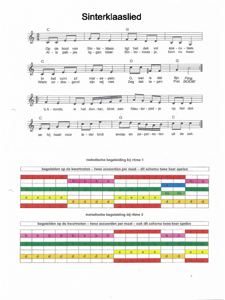 Sinterklaas Lied | PDF