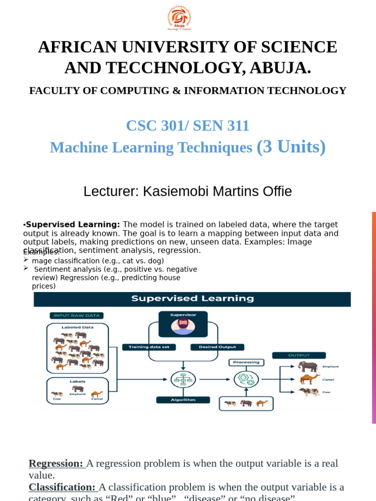 Supervised Learning. wk3 | PDF | Support Vector Machine | Statistical Classification