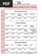 AIS 10B Timetable | PDF