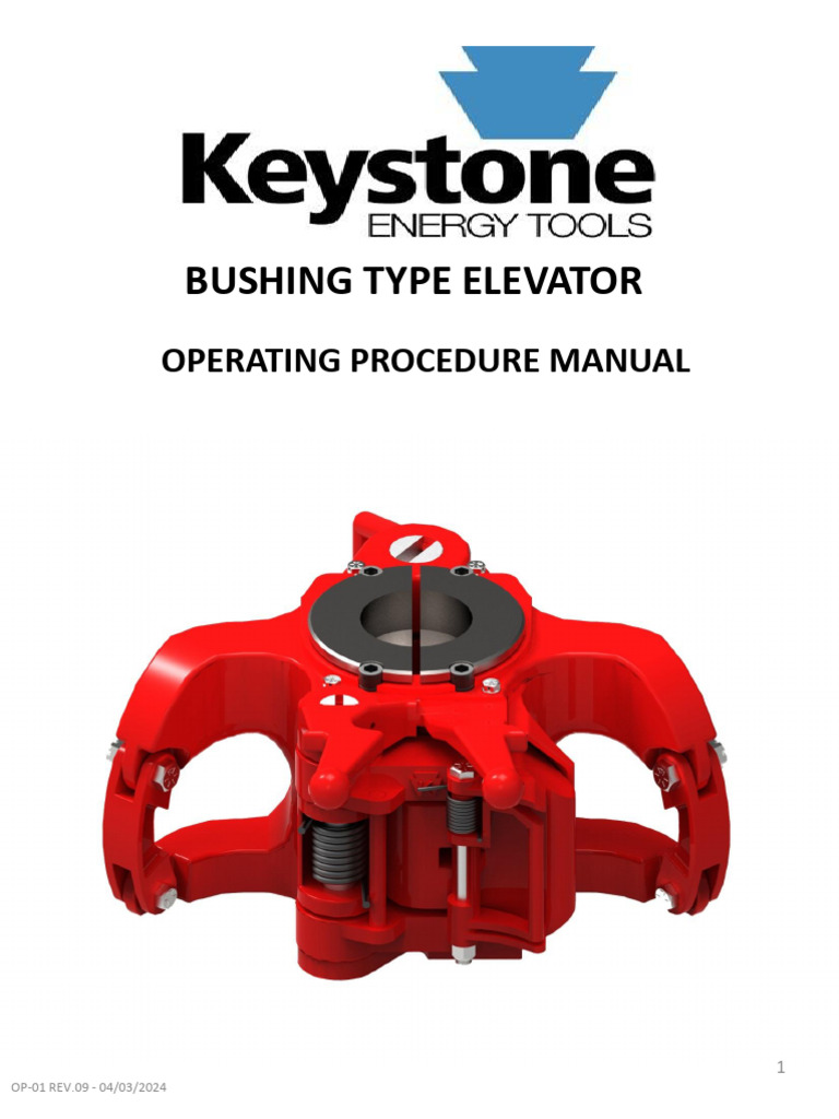 Bushing Type Elevator Manual | PDF | Elevator | Mechanical Engineering