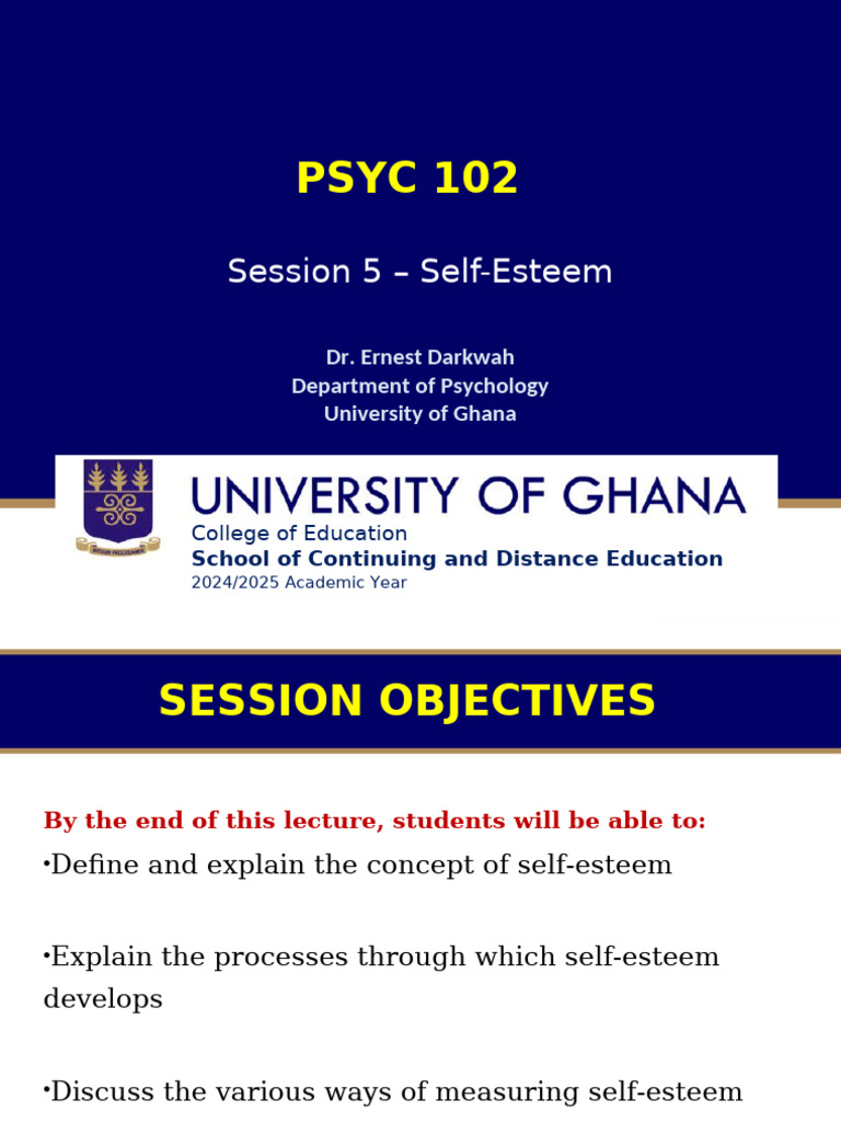 Understanding Self-Esteem Development | PDF | Self Esteem | Self Concept
