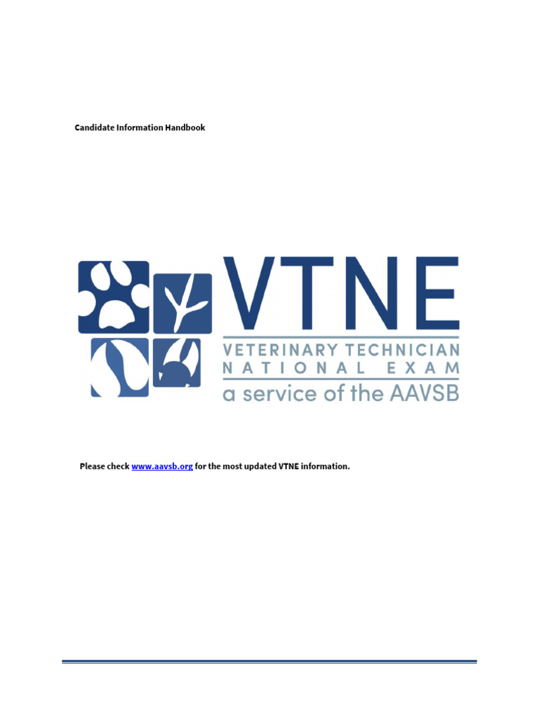 AAVSB CandidateInformationHandbook | PDF | Identity Document | Multiple ...