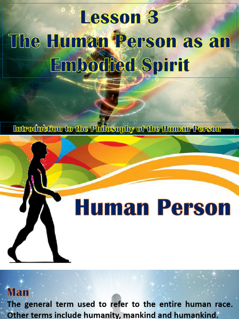 10 IPHP Lesson 3 Human Person | PDF
