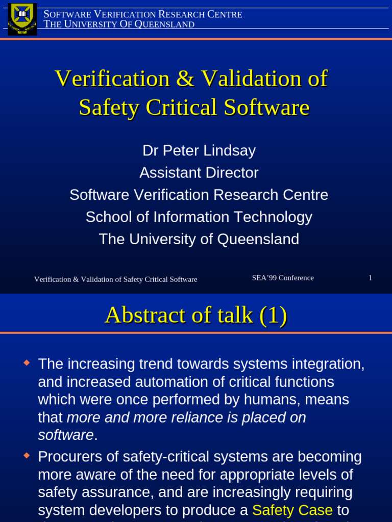 Safety Critical Software Validation Insights | PDF | Risk | Risk Assessment