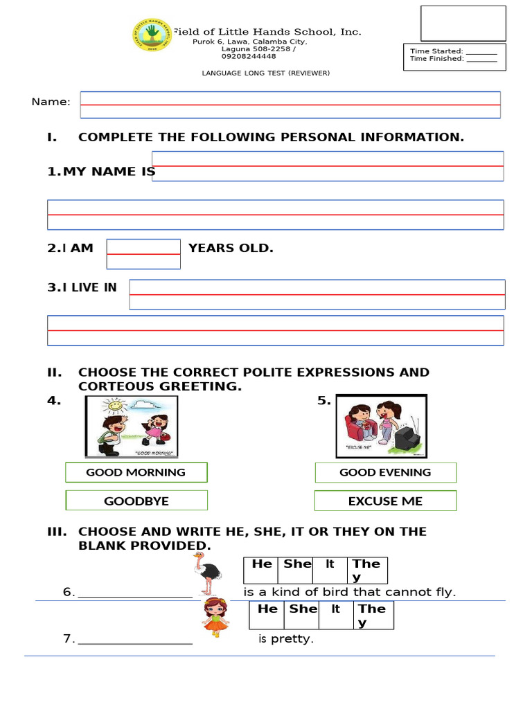 1st Quarter Language Reviewer | PDF