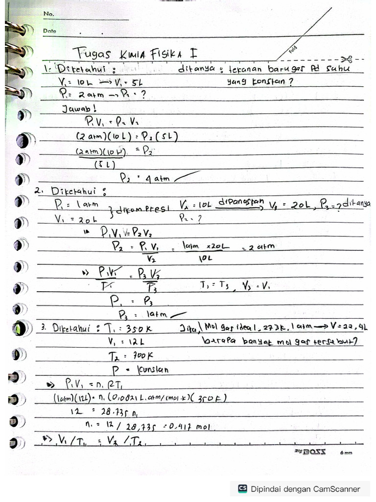 Tugas Kimia Fisika 1. PDF (1) | PDF
