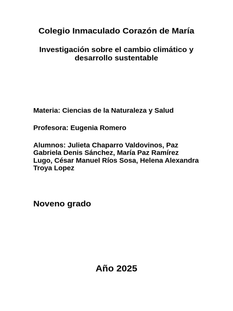 El Impacto Del Cambio Climático en LATAM | PDF | La contaminación del ...