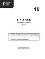 Science 10 Quarter 1 Module 1 Volcanoes Earthquakes and Mountain Ranges ...