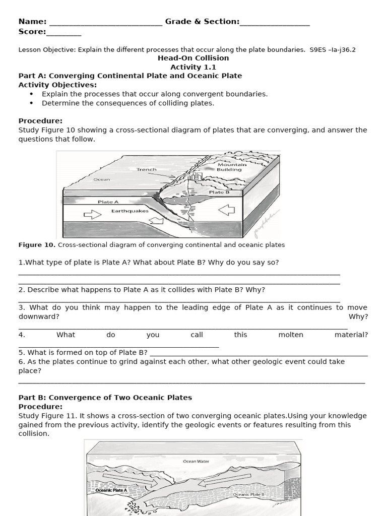 Understanding Convergent Plate Boundaries | PDF | Plate Tectonics ...