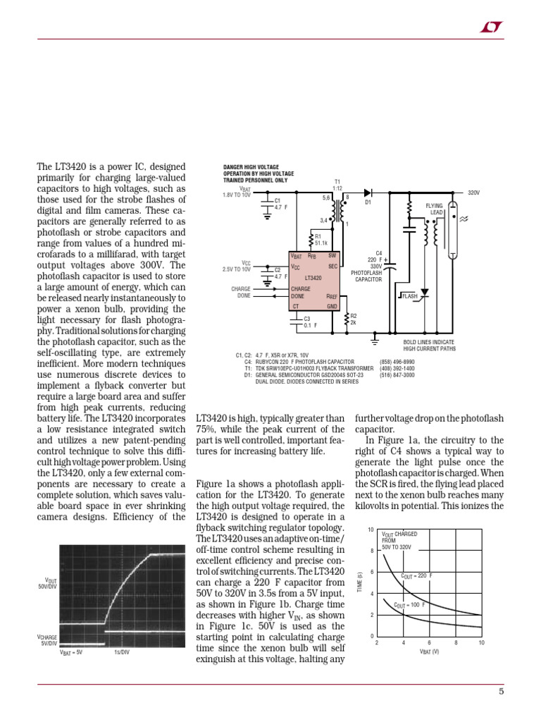 LT3420 May02 Mag | PDF | Capacitor | Electronics
