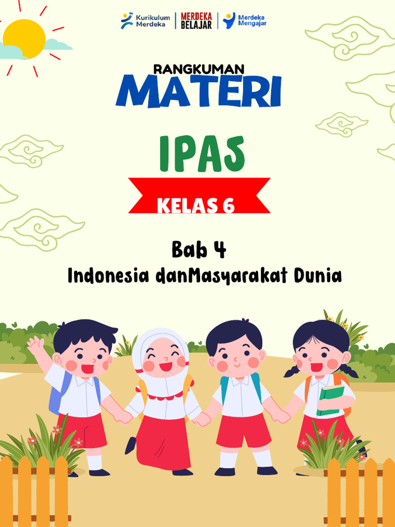 Rangkuman Materi IPAS Kelas 6 Bab 4 Indonesia Dan Masyarakat Dunia PDF ...