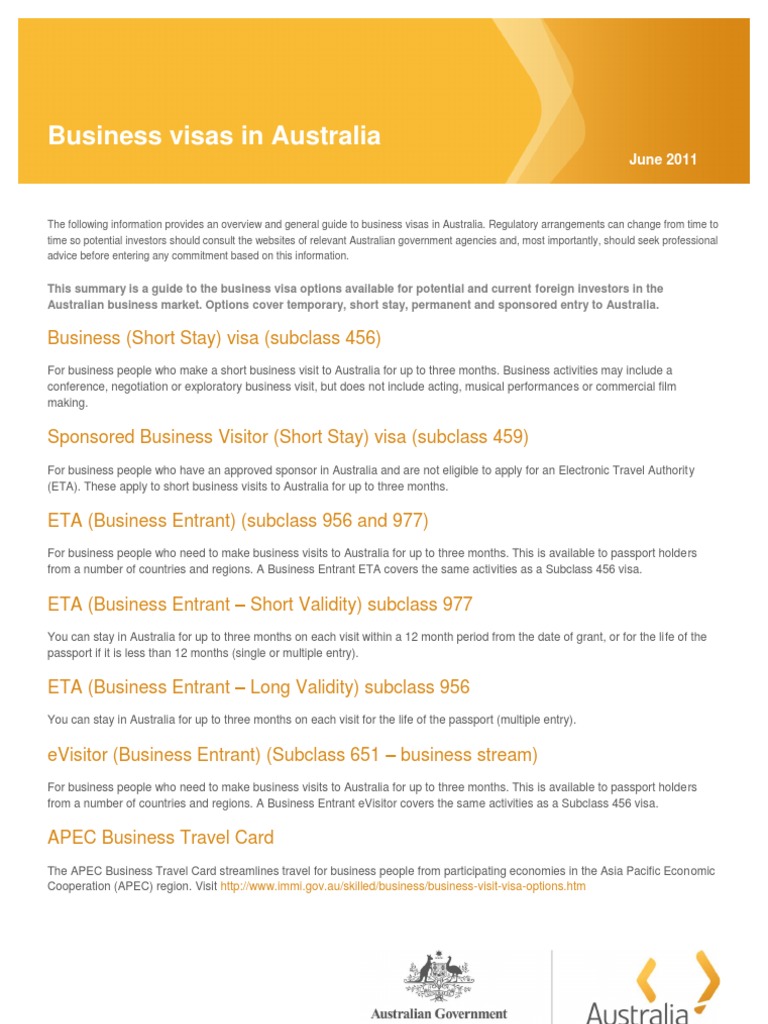 Business Visas Guide | PDF | Travel Visa | Medicare (United States)