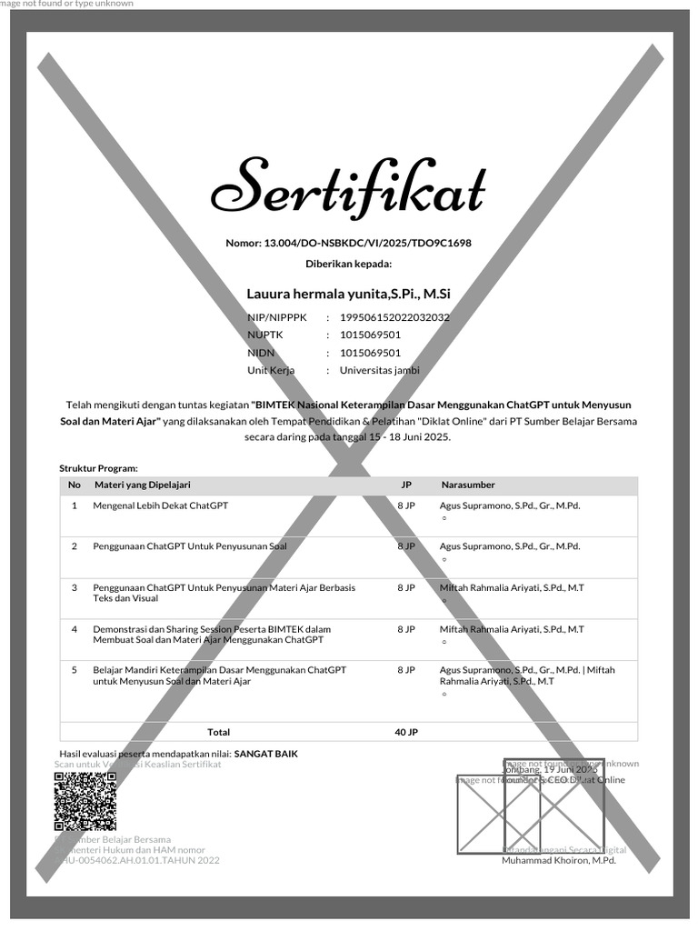 Sertifikat JP | PDF