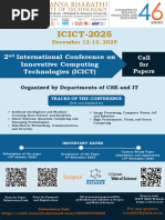 ICPS 2025 - Call For Papers | PDF | Electrical Grid | Smart Grid