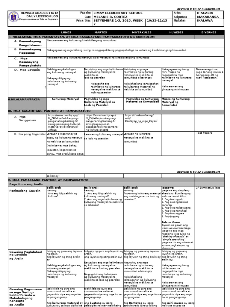 G2 Makabansa DLL Q2 W2 | PDF