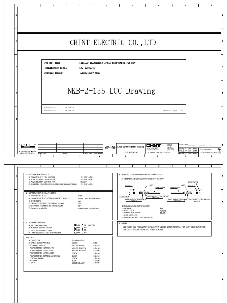11.local Control Cabinet Drawing - Rev.02 | PDF | Electrical Connector ...