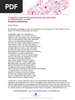 Key Monologues in Romeo and Juliet | PDF | Romeo And Juliet | William ...