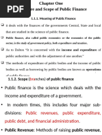 Public Finance Notes (Lecture 1) | PDF | Public Finance | Economics