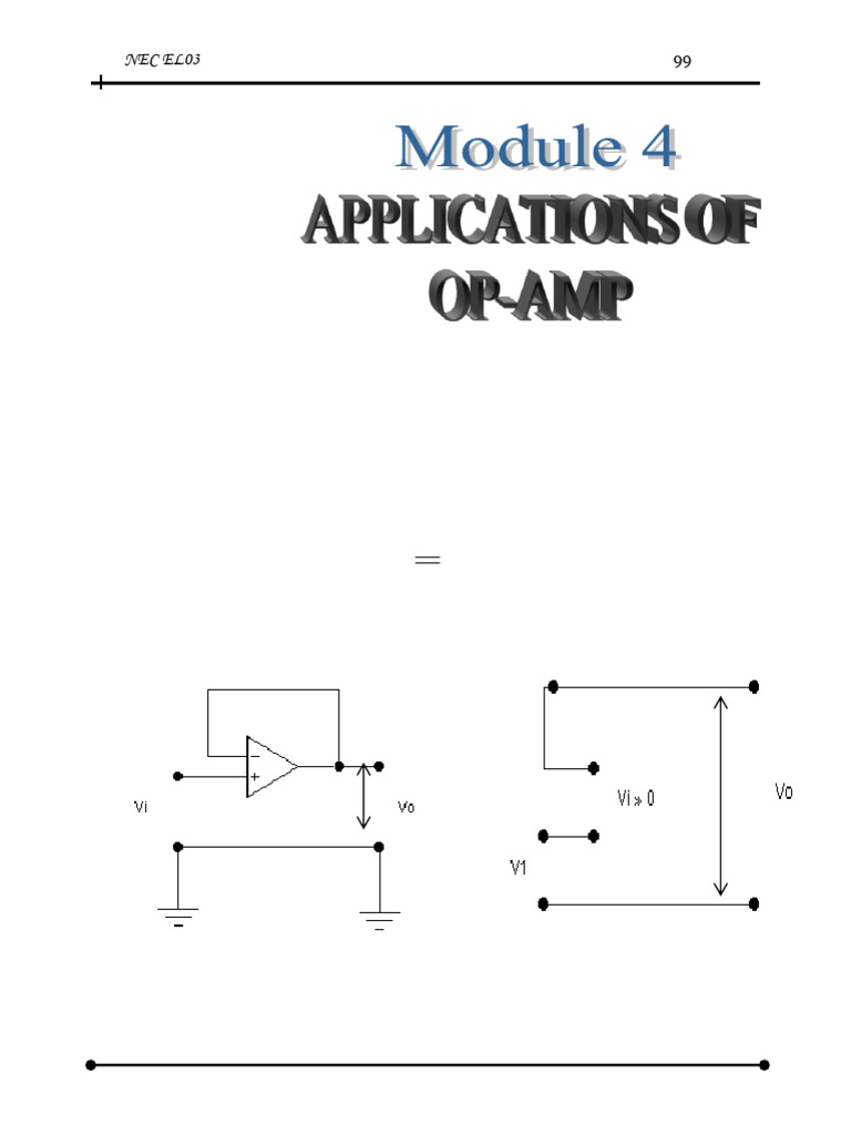 Module 5 - Other Op-Amp Applications | PDF | Operational Amplifier ...