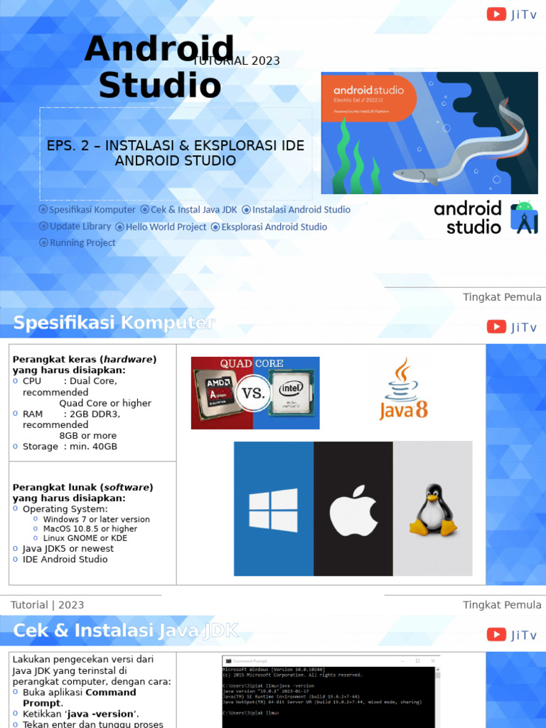 2-Instalasi Dan Eksplorasi IDE Android Studio | PDF