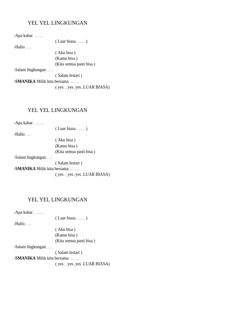 Yel Yel | PDF