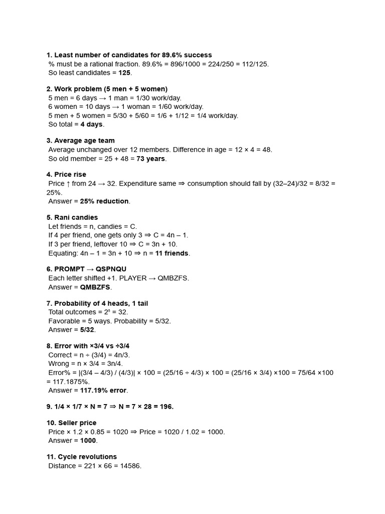 Mitsogo Answers | PDF | Mathematics | Arithmetic