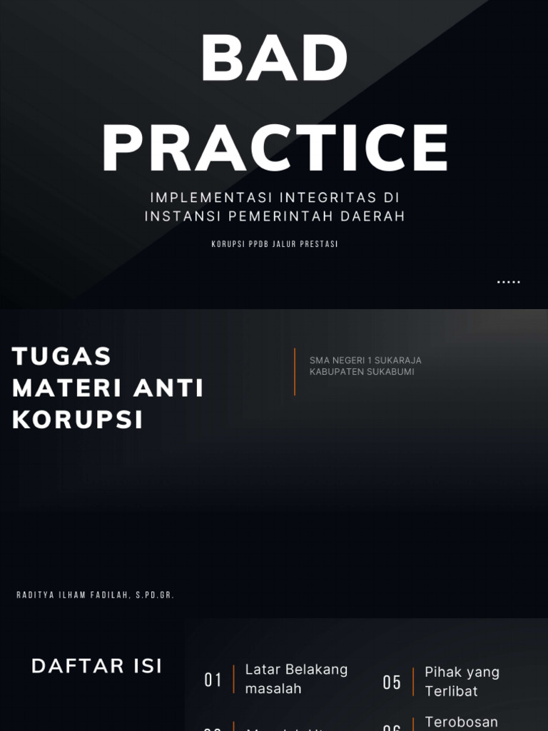 Bad Practice (Materi) - Compressed | PDF