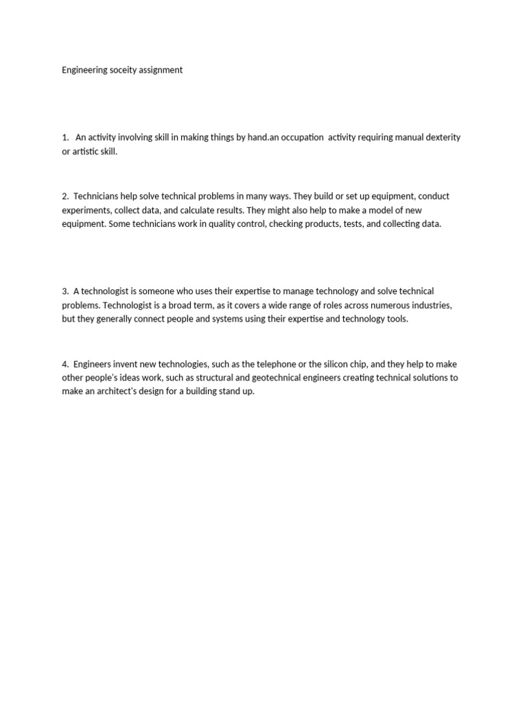 Engineering Soc Assignment -WPS Office | PDF