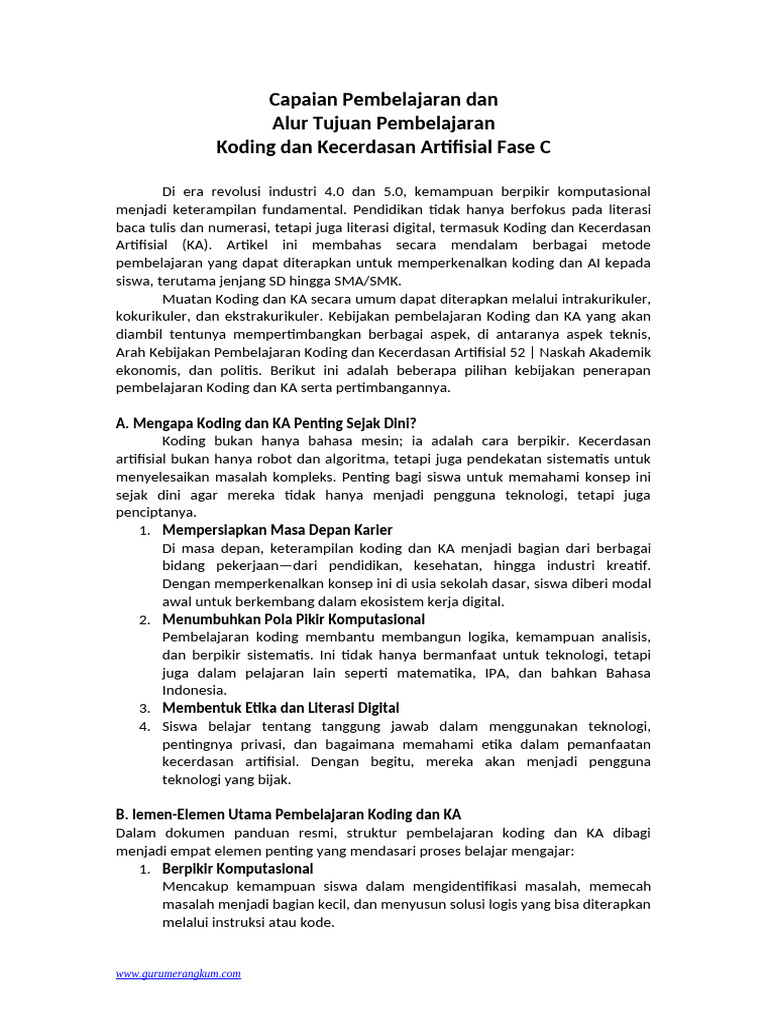 CP ATP Koding Dan KA | PDF