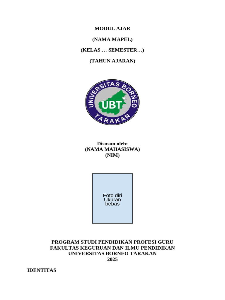 Template Modul Ajar PPG | PDF