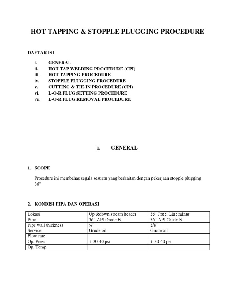 A Concise Guide to Hot Tapping, Stopple Plugging, and Cutting & Tie-In ...