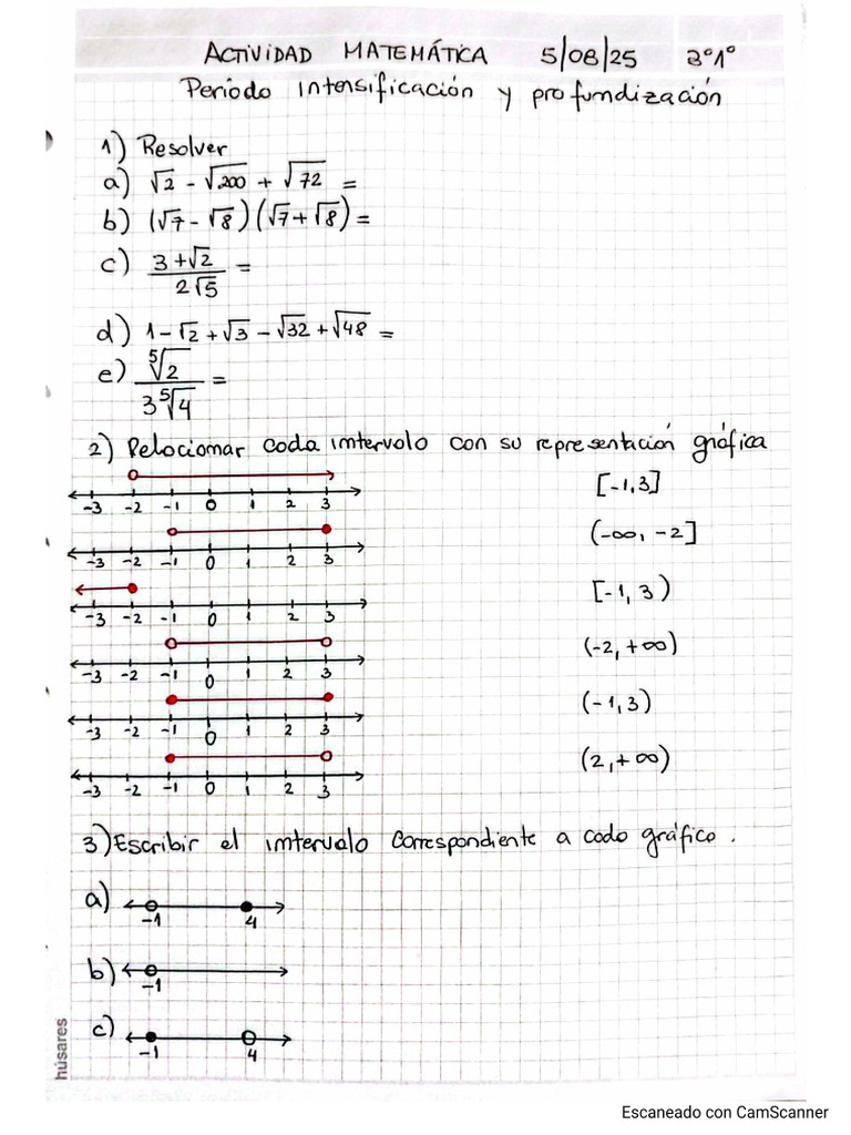 Actividad Matematica 31 Martes 5082025 Prof - Ruiz | PDF