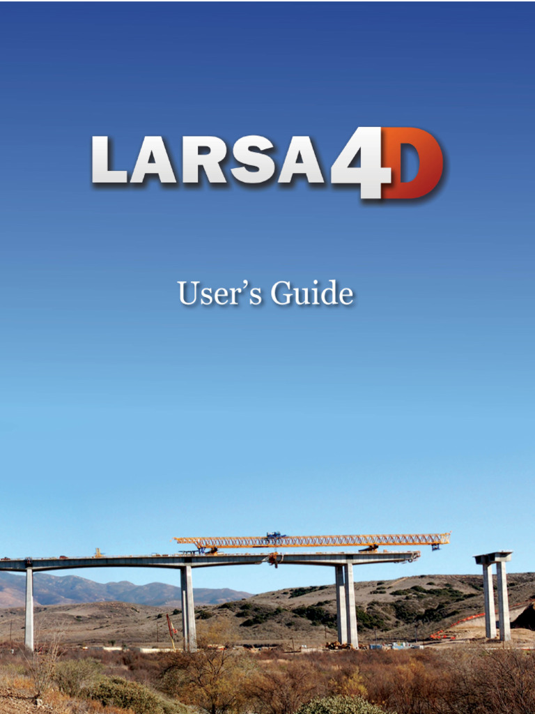 LARSA4D UserManual | PDF | Spreadsheet | Window (Computing)