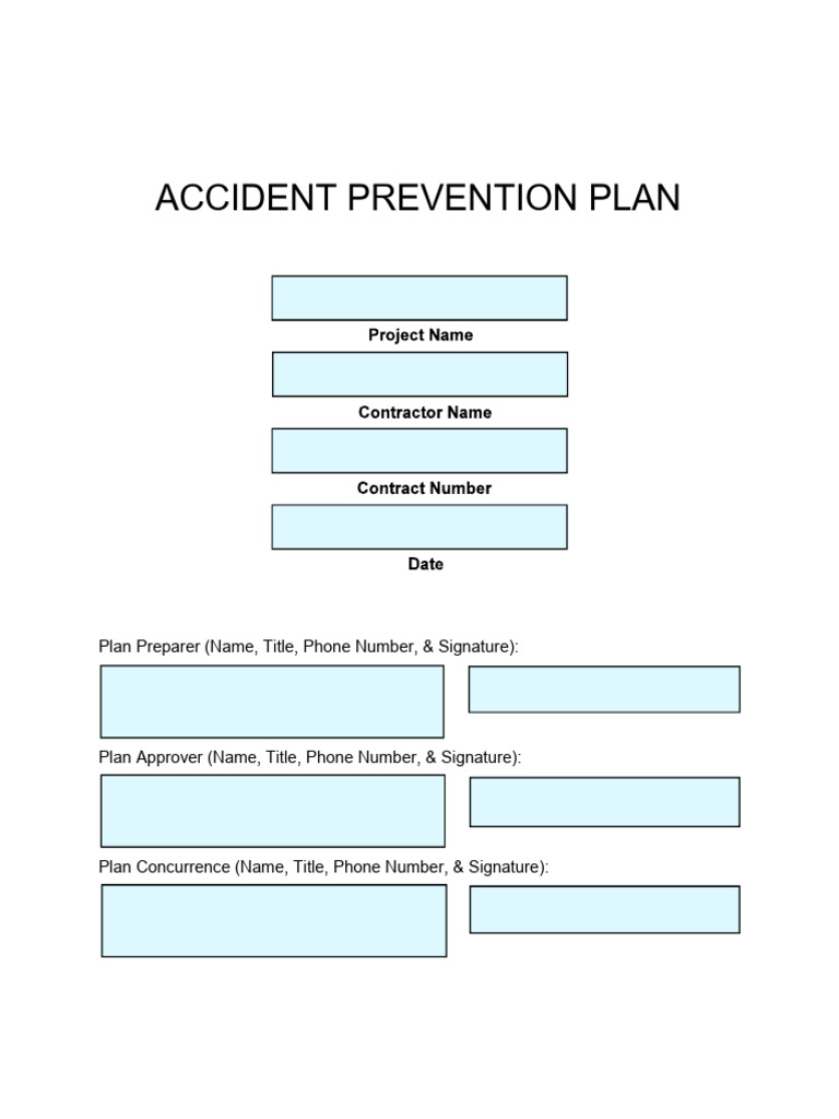 Accident Prevention Plan | PDF | Smoke | Occupational Safety And Health