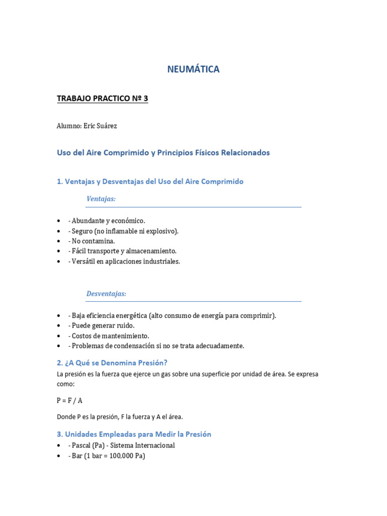 Aire Compromido TP3 | PDF
